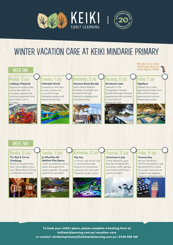 Mindarie After School Child Care | Keiki Early Learning