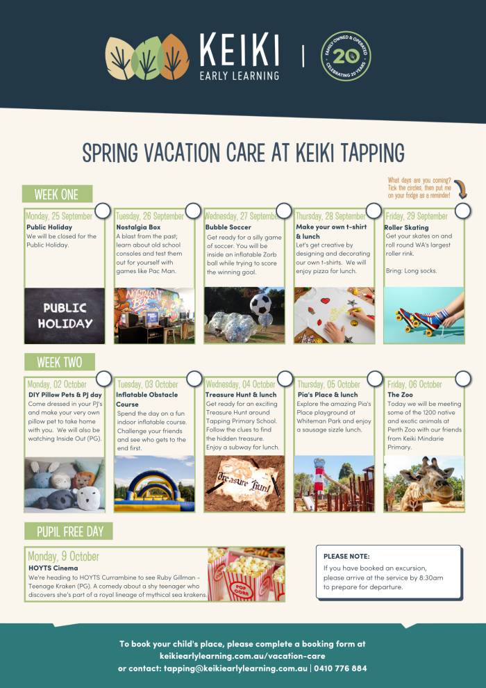 Tapping Outside School Hours Care | Keiki Early Learning